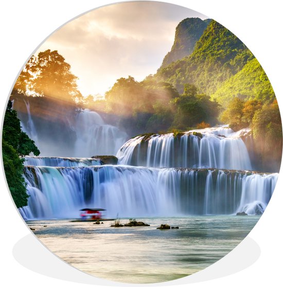 WallCircle - Cercle mural nature - Cercle mural - Cascade - Soleil ...