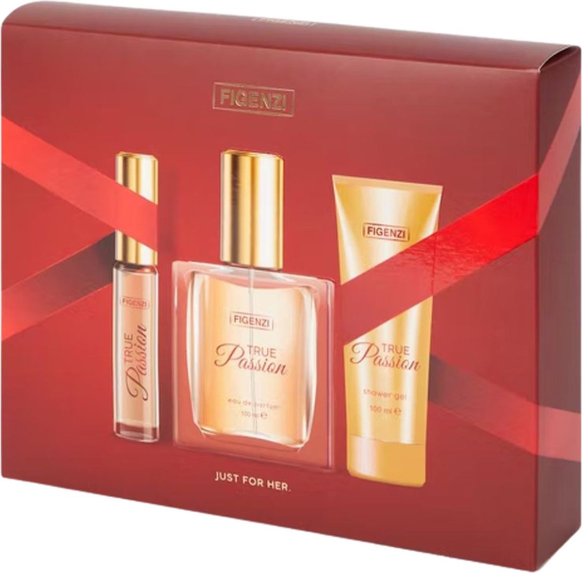 Giftset True Passion Figenzi - Goud Rood - Geschenkset - Shower gel ...