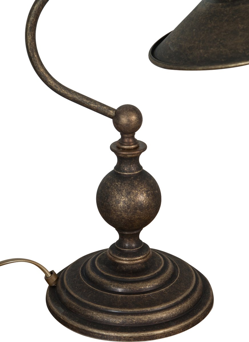 Landelijke tafellamp in verouderd messing gietstuk L36XPR20XH40 cm ...