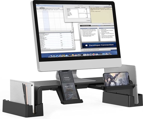 Monitorstandaard - Desk monitor stand - Laptopstandaard | bol