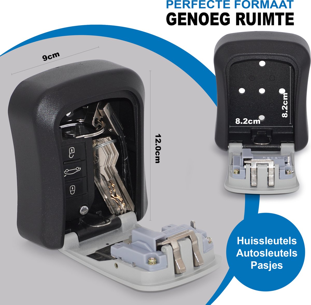 Usta - Sleutelkluis met Code - Sleutelkast - Cijfercode – Voor Binnen ...