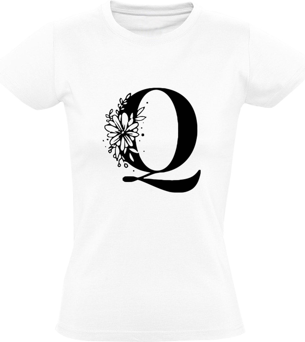 Letter Q Dames T-shirt | Hoofdletter Q | Alfabet | bol.com