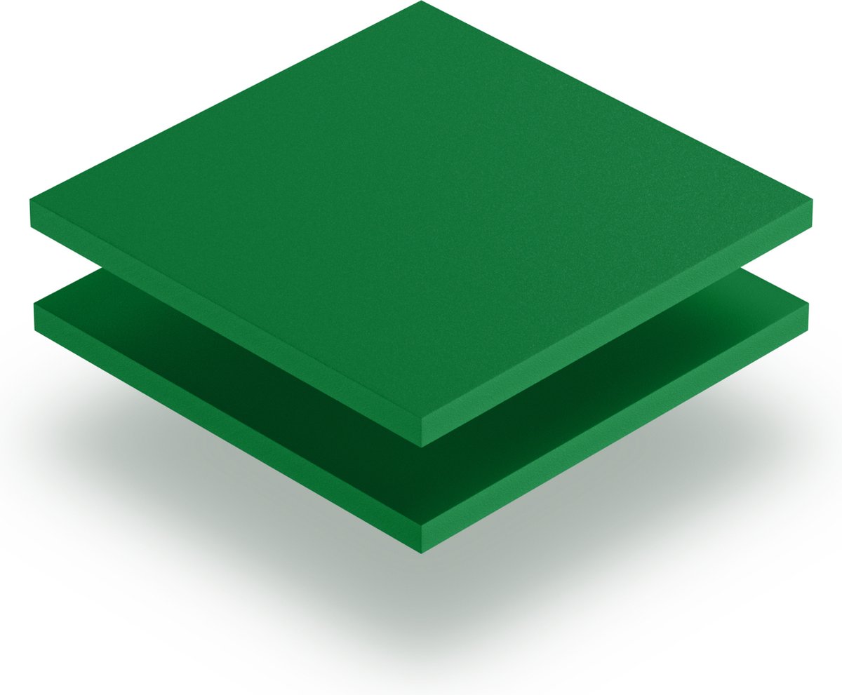 Geschuimd PVC groen 3 MM RAL 6024 - 60x30cm | bol.com