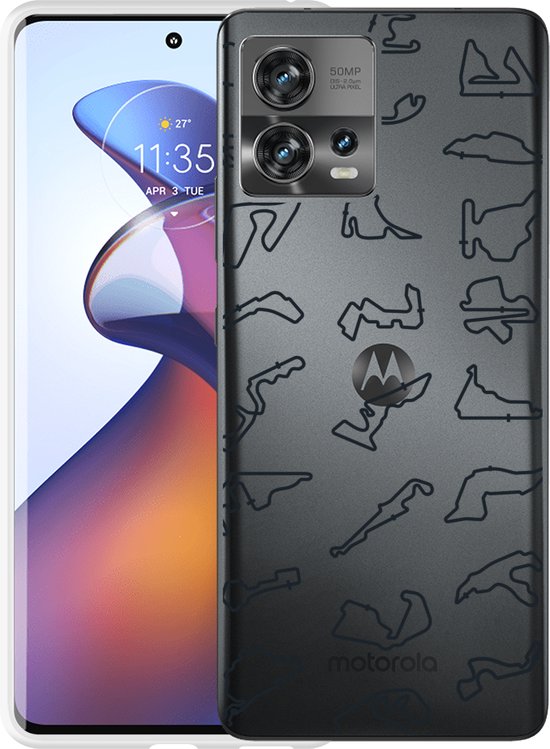 Motorola Edge 30 Fusion Hoesje Formula 1 Tracks - Designed by Cazy | bol