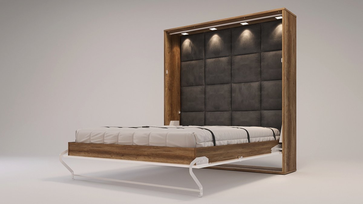 INVENTO SUPREME Verticaal Vouwbed - Logeerbed - Opklapbed - Bedkast ...