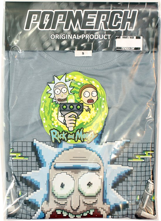 Rick and Morty Rick Sanchez Pixel T-Shirt - Officiële Merchandise | bol.com