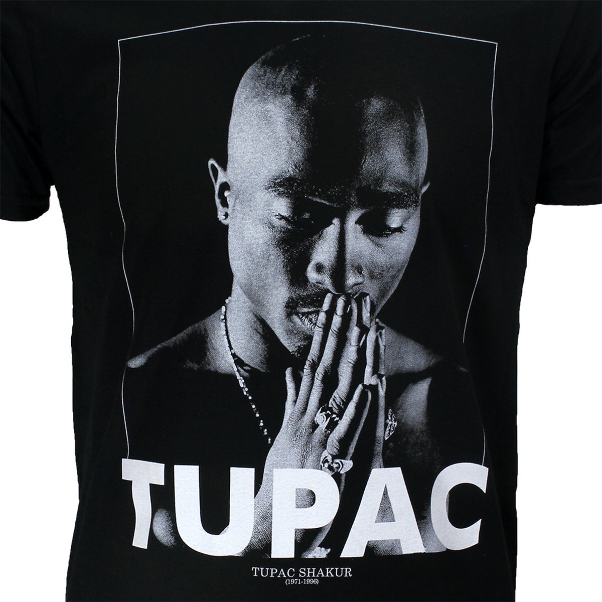2PAC Tupac Praying T-Shirt Zwart - Officiële Merchandise | bol.com