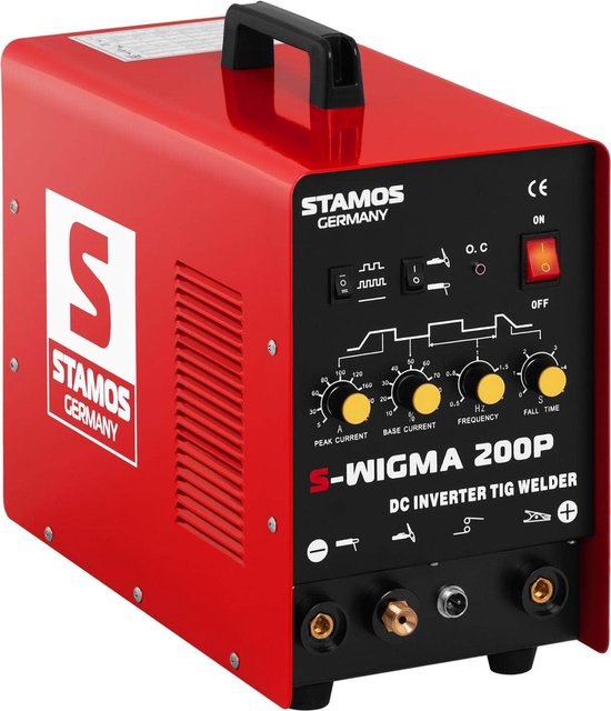 Stamos TIG Lasmachine - 200 A - 230 V - Pulserend | bol.com