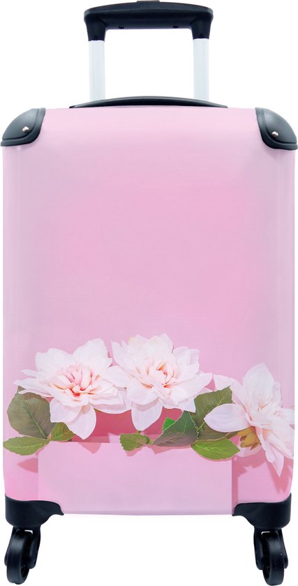 Valise MuchoWow® - Blossom - Summer - Rose - Convient en 55x40x20 cm et ...