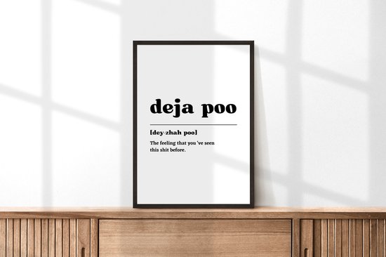 No Filter - Dubbelzijdige poster - WC / toilet quote - 30x40 cm - Quote ...