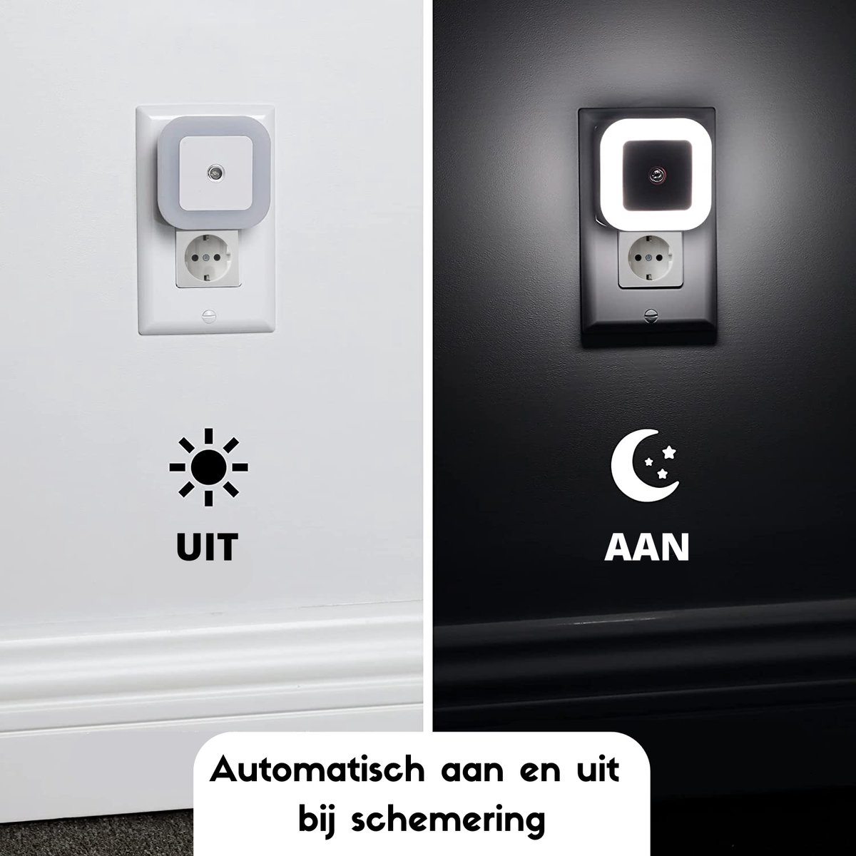 Quality Needz - LED Nachtlampje - 2 Stuks - Voordeelverpakking ...