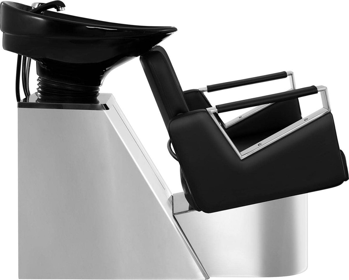 physa kappersstoel met wasbak - Zwart - RVS poten | bol.com