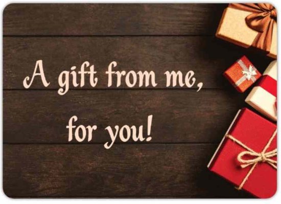 Wenskaart - A Gift From Me, For You! | bol