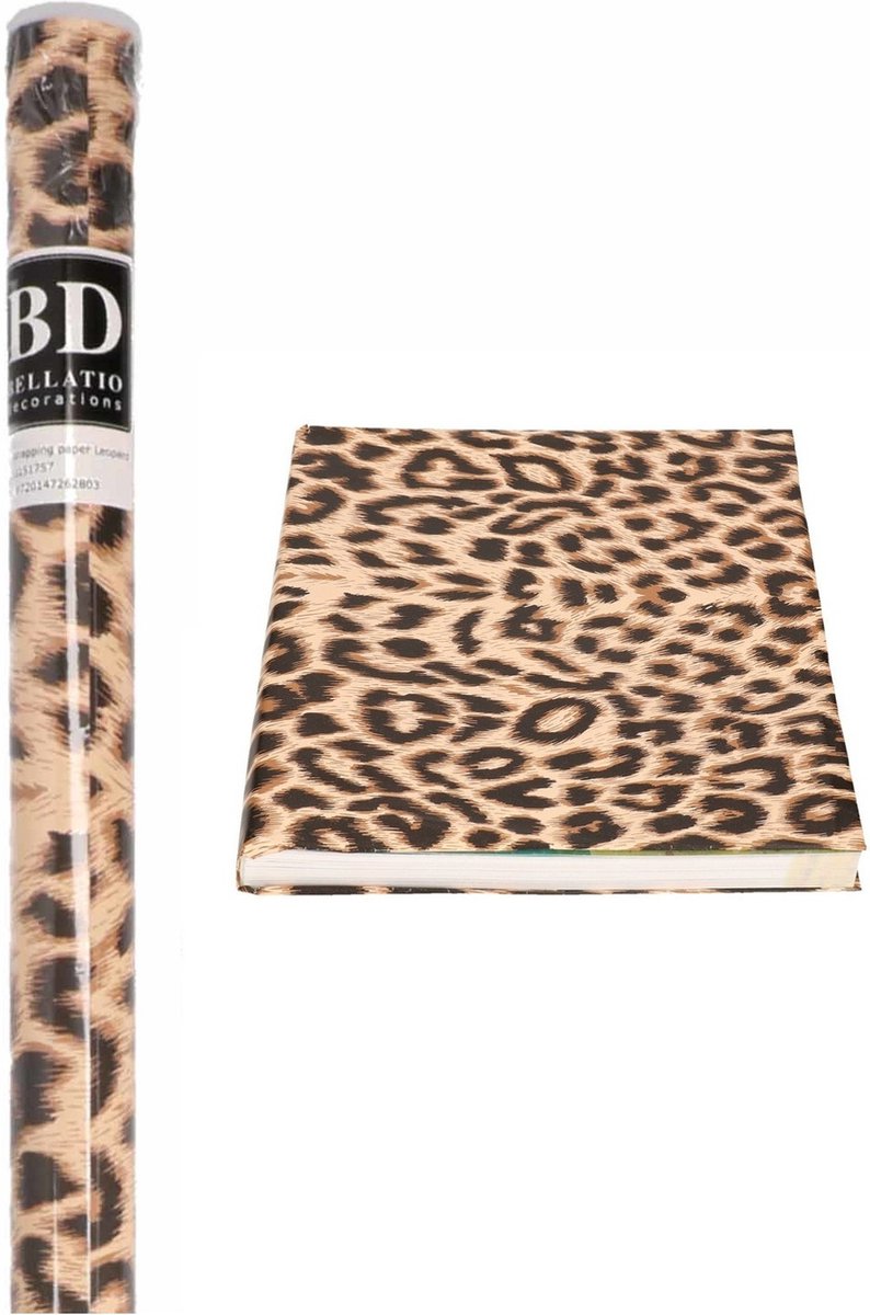 3x Kaftpapier panter/luipaard print 200 x 70 cm per rol - Boeken kaften ...