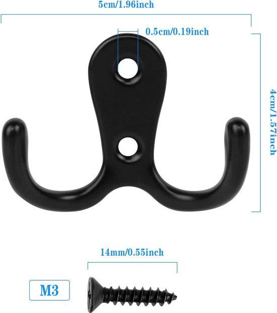 Deurhaak - 15 stuks wandhaken, | bol