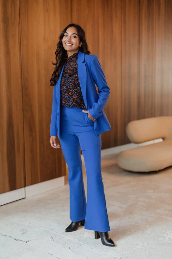 Femme9 Broek Kinzy Cobalt Dames Maat - M | bol.com