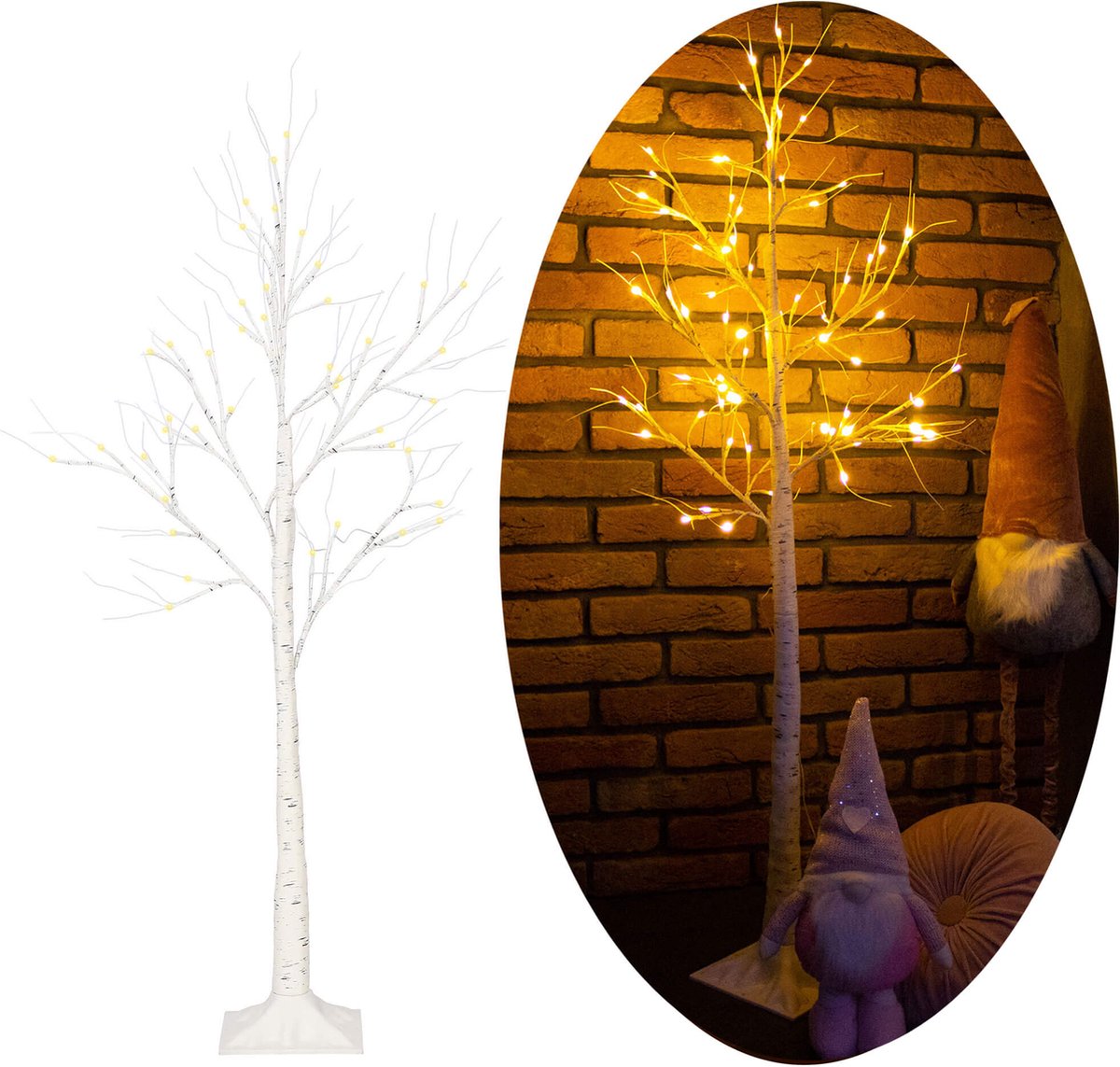 Springos LED Boom | Lichtboom | Lichttakken | Kerstdecoratie | 120 cm ...