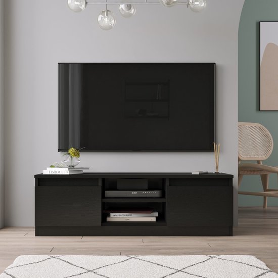 Tv-meubel Loviisa 120x40x37cm zwart | bol.com