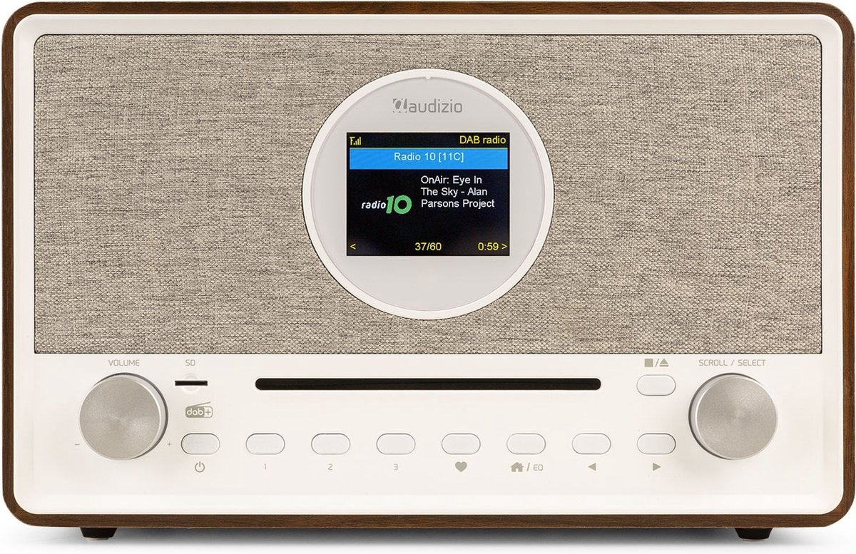 DAB Radio met CD Speler en Bluetooth - Audizio Lucca - FM en Internetradio - AUX en... | bol