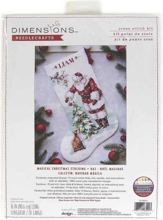 Dimensions Magical Christmas Stocking borduren (pakket) | bol.com