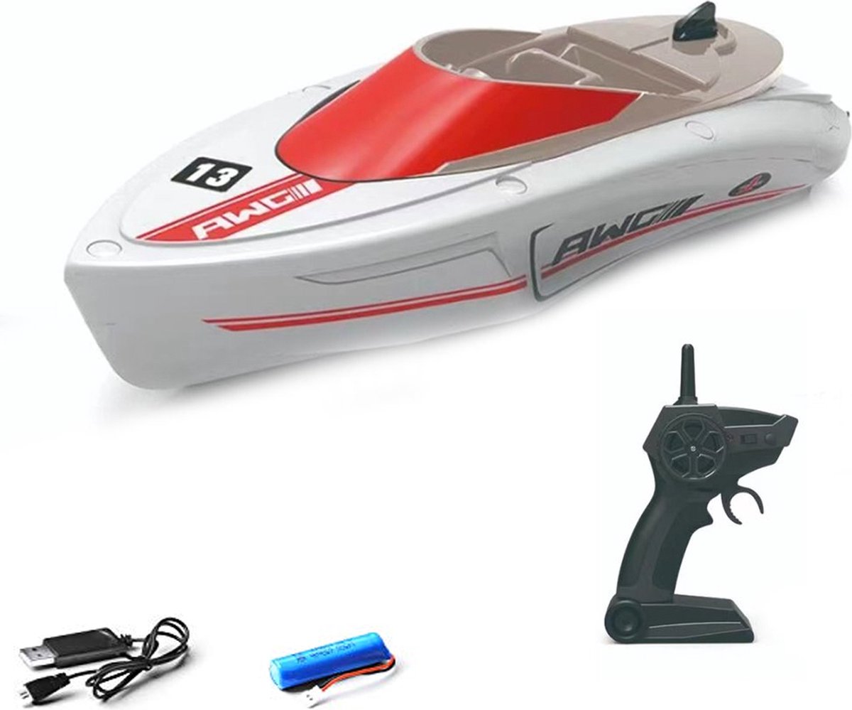 Rc boot - H133 - 2.4ghz afstand bestuurbaar - 10km/h - bereik 50 meter ...