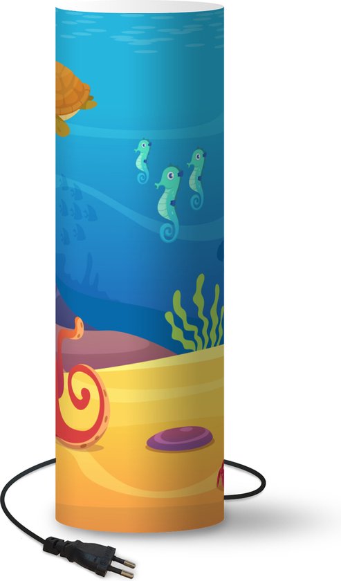 Lamp - Nachtlampje - Tafellamp slaapkamer - Zee - Zeedieren ...