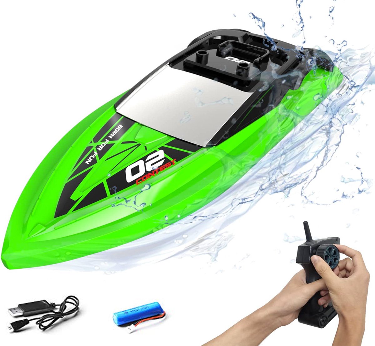 Rc boot voor kinderen - H131 - oplaadbaar - 2.4ghz afstand bestuurbaar - 10km/h... | bol.com