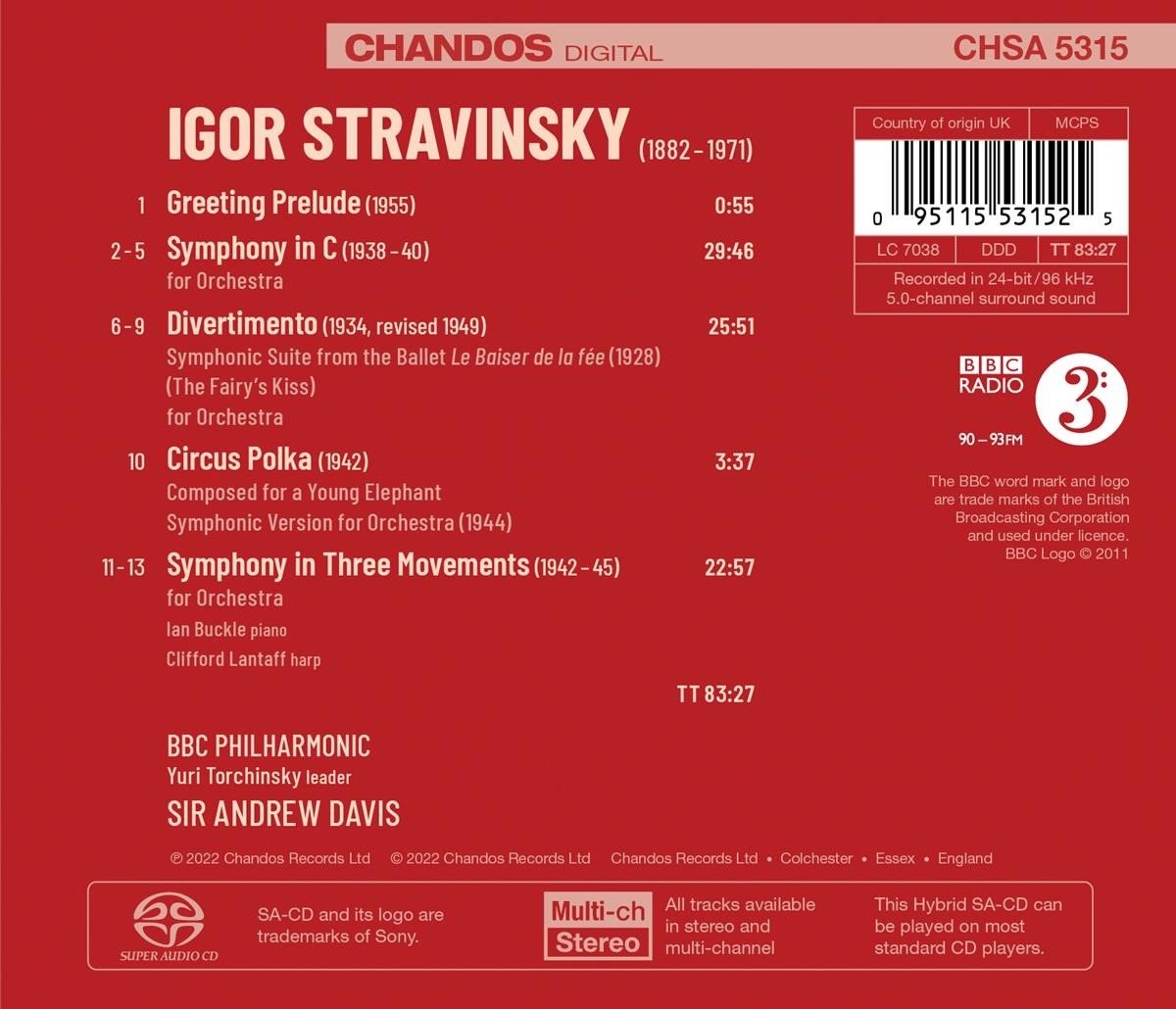 BBC Philharmonic Orchestra, Andrew Davis - Stravinsky: Stravinsky ...
