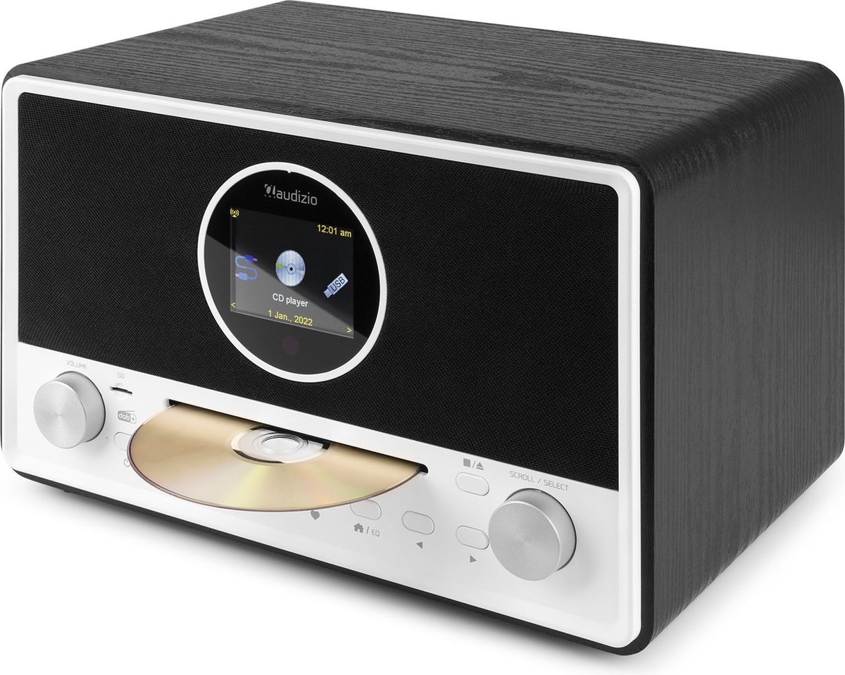 DAB Radio met CD Speler en Bluetooth - Audizio Lucca - FM en Internetradio - AUX en... | bol
