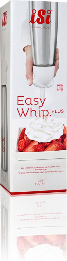 iSi Easy Whip Plus - wit (0.5 Ltr) - set met 10 patronen | bol