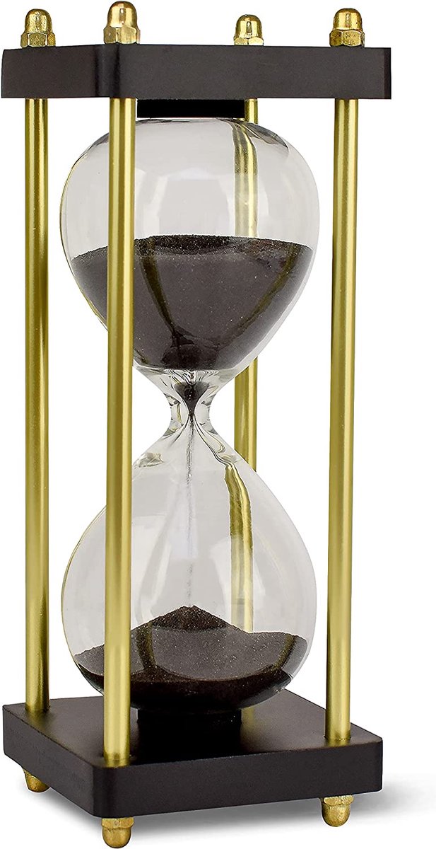 Elegante zandloper 15 minuten chronometrie I decoratieve zandloper van ...