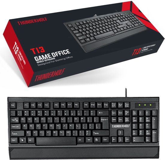 Toetsenbord USB Kabel – Universeel QWERTY keyboard – geschikt voor o,a ...