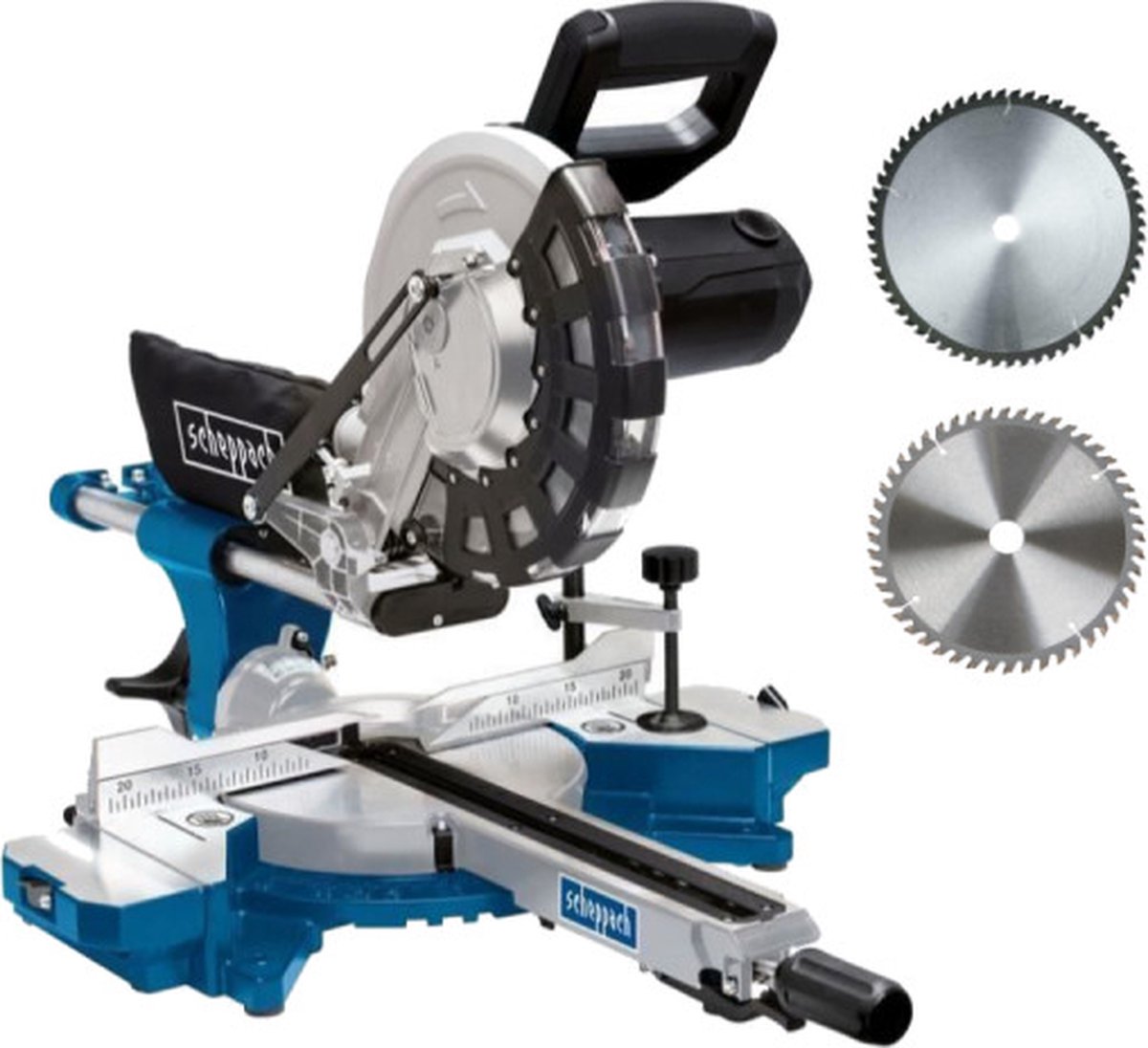 Scheppach HM254 Afkortzaag - 2000W - 255mm | bol