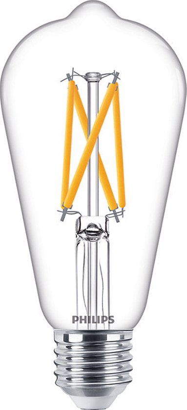 Philips MASTER Value LEDbulb E27 Edison Filament Helder 5.9W 806lm - 927 Zeer Warm Wit... | bol