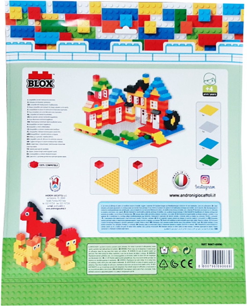 BLOX bouwplaten - dubbelzijdig - 4 stuks - 25,5 x 25,5 | City ...