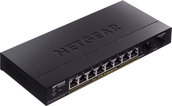 Netgear GS310TP - Netwerk Switch - Smart Managed - 8 poorten | bol.com