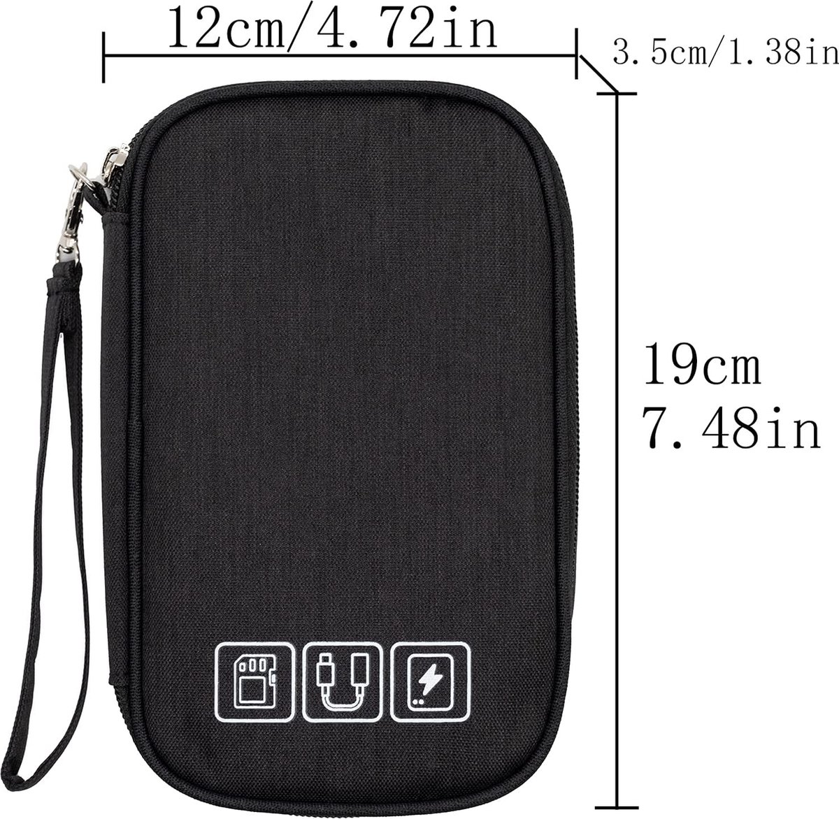 Ruyosn Kabel Organizer Tas Kabeltas kleine Waterdicht Electronic ...