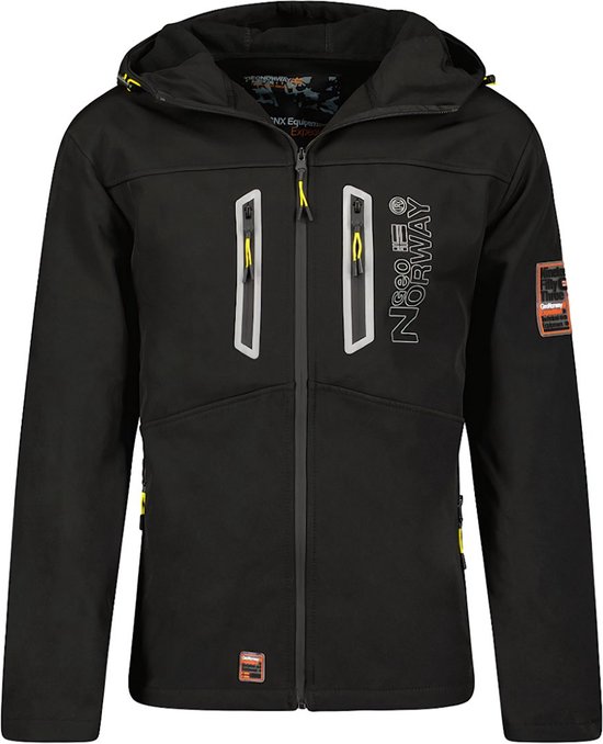 Geographical Norway Softshell Jas Heren Trevar Zwart - L | bol.com