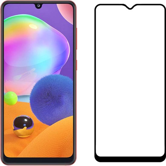 Smartphonica Samsung Galaxy A31 full cover tempered glass screenprotector van gehard... | bol.com