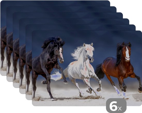 Placemat kinderen - Placemat - Placemats kunststof - Paarden - Dieren ... Placemat kinderen - Placemat - Placemats kunststof - Paarden - Dieren ...