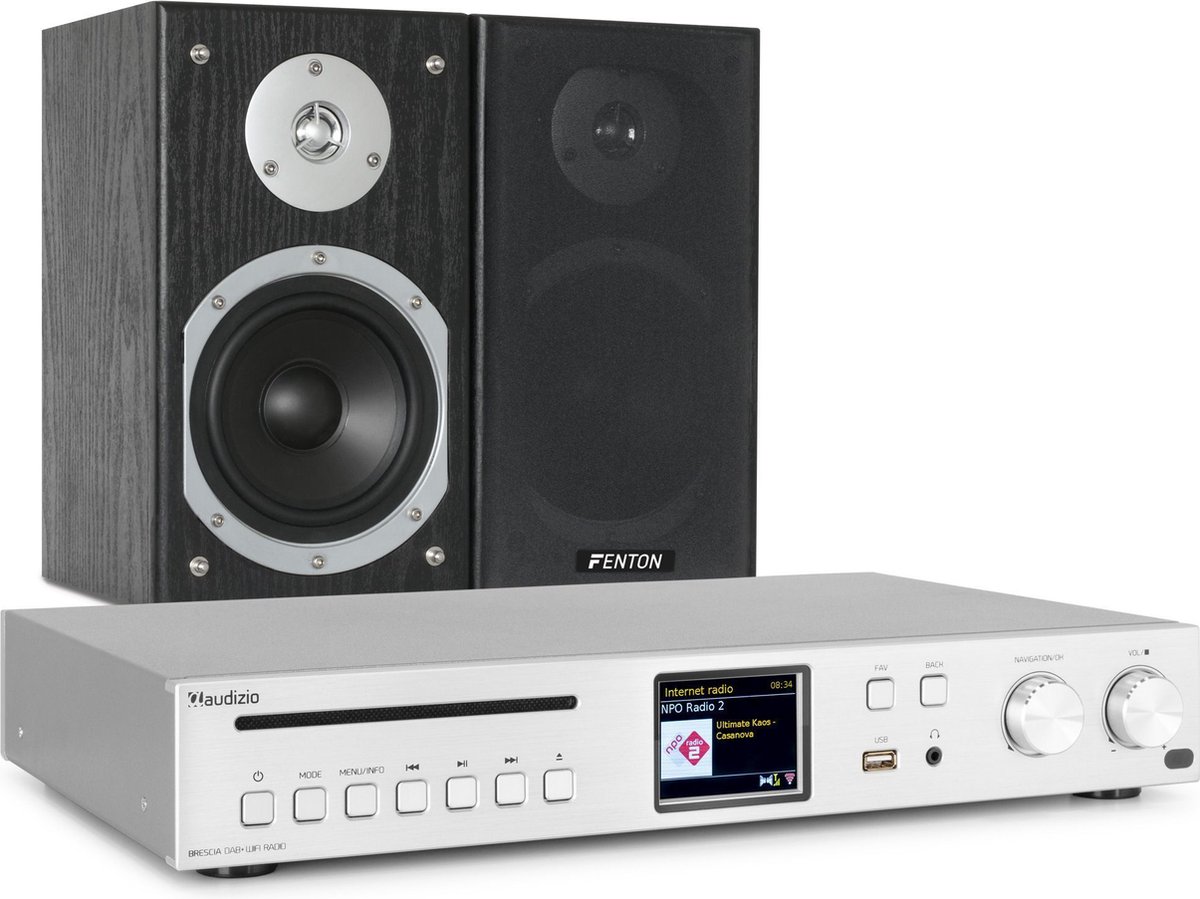 DAB radio met Bluetooth - Audizio Brescia - Internet radio met wifi, mp3, cd en... | bol.com