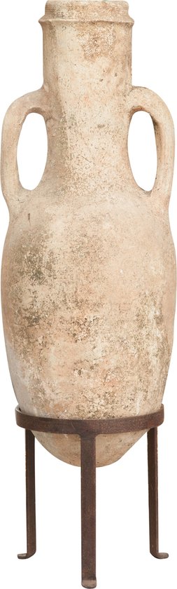 Oude amfora met terracotta handvatten L28xPR28xH63 cm | bol.com