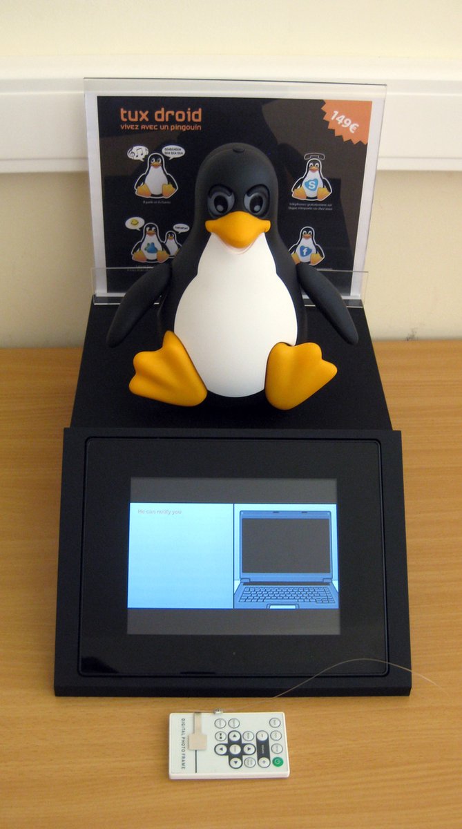 Kysoh Tux Droid Pinguïn robot 21 Cm Linux zwart/wit die gekoppeld kan worden aan... | bol.com