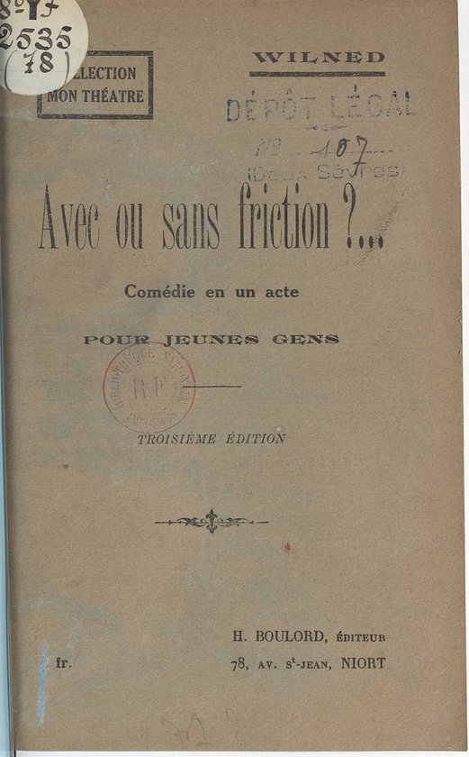 Avec ou sans friction ?... (ebook), Wilned | 9782307301387 | Boeken ...