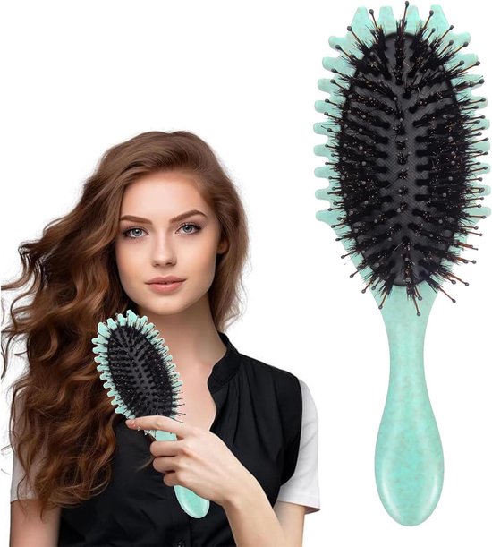 Bounce Brush Curl Roll Comb Iron Curly Hair Straightening Shaping ...