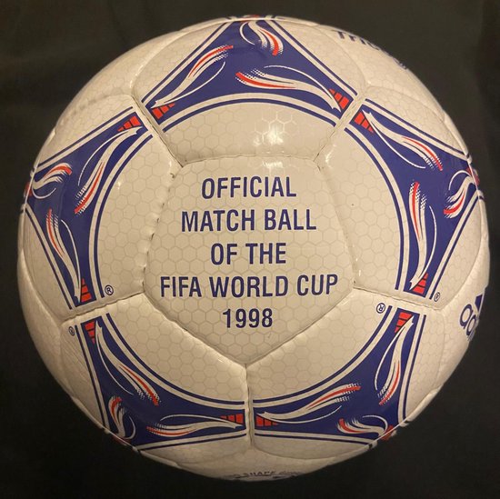 Adidas Tricolore Voetbal Match Ball FIFA World Cup 1998 Football Size 5 ...