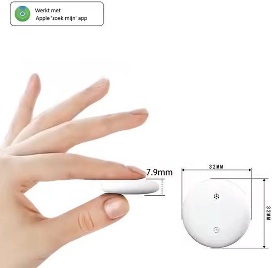 REXZOL Wireless Tag - Apple Airtag - Bluetooth Tracker - Sleutel tracker - Koffer... | bol