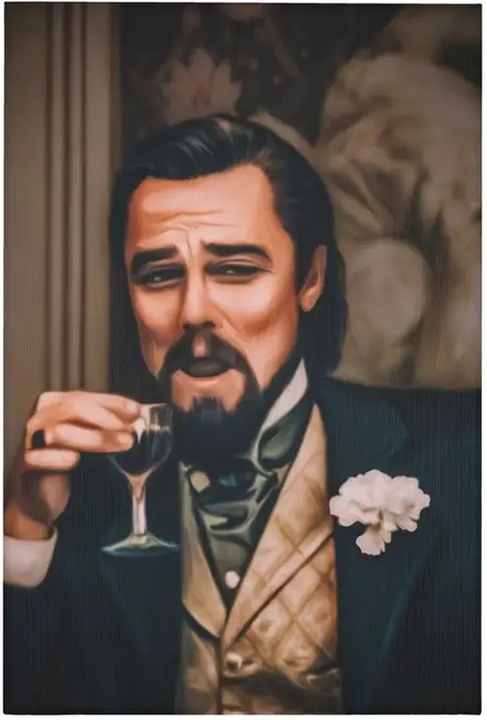 Canvas poster - Leo meme - muurposter - binnenposter - muur poster ...