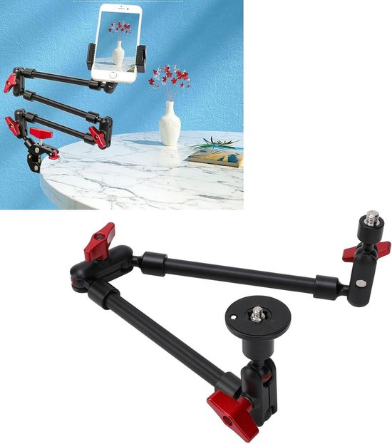 360 Graden Verstelbare Camera Klem Beugel met 1/4 Inch 3/8 Inch Draad ...