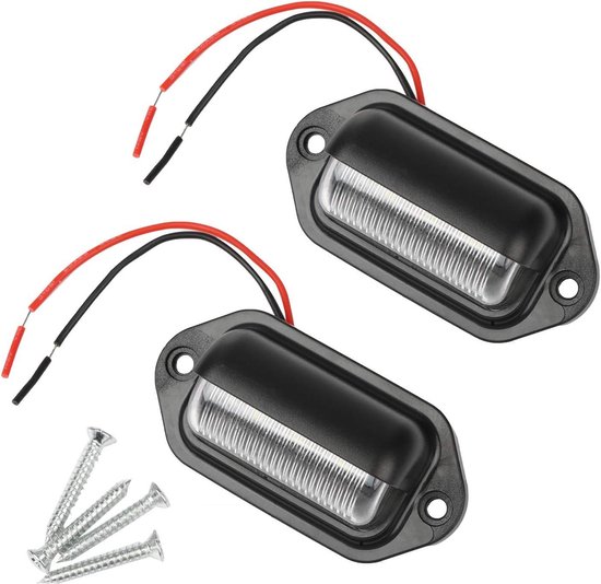 THIEVEL Led-kentekenplaatverlichting 6 SMD-leds voor auto's - Set van 2 ...